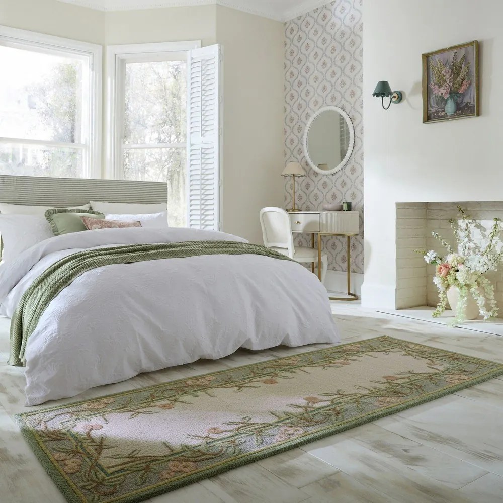 Ručně tkaný vlněný běhoun 80x300 cm Verona Floral – Flair Rugs