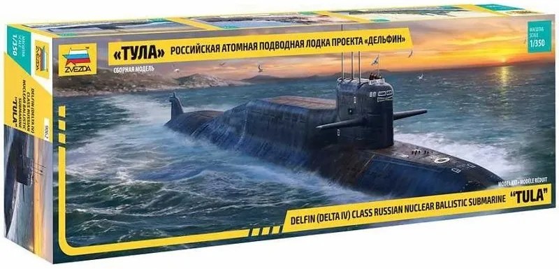 Plastikový model model kit ponorka 9062 - "tula"submarine delfin/delta iv class
