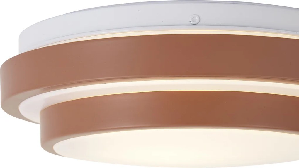 Moderní stropní svítidlo Sienna s bílou barvou 25 cm IP44 - Walden