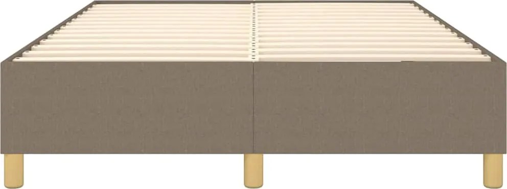 Rám postele s boxspringem taupe 140 x 200 cm textil 3120965