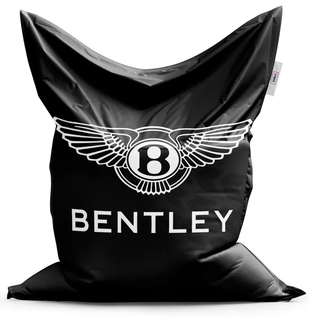 Sablio Sedací vak Logo Bentley Černý - 150x100 cm