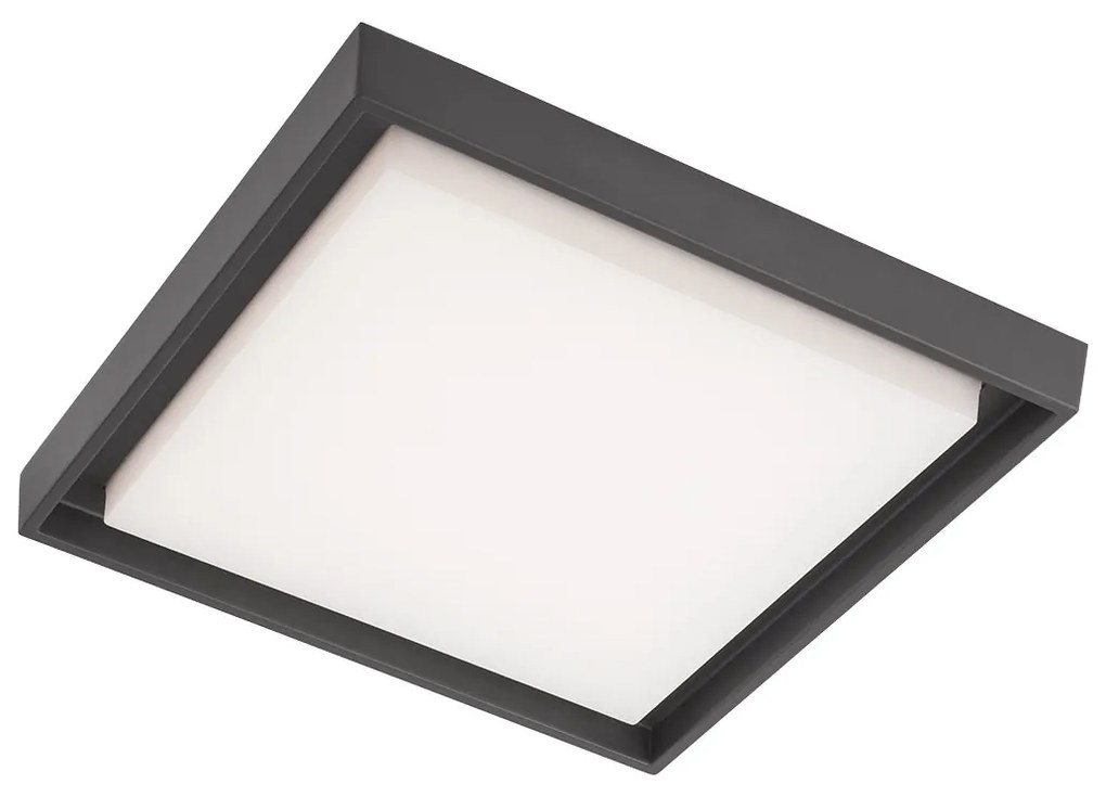 Redo group Redo Bezel, venkovní stropní svítidlo LED 30W 3000K, antracitová, 34 x 34 cm, IP54