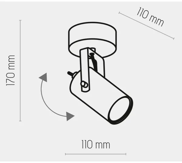 Bodové svítidlo REDO 1xGU10/10W/230V černá