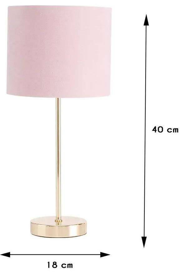 Stolní lampa Lorie růžová