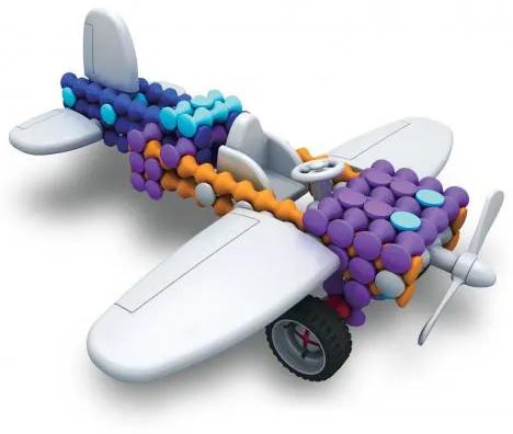 Albi Kvído - Stavebnice Playstix - letadlo 26 dílků
