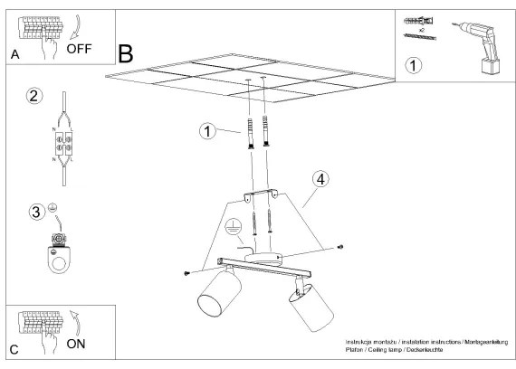 Sollux SL.1127 - Bodové svítidlo LEMMI 2xGU10/40W/230V černá