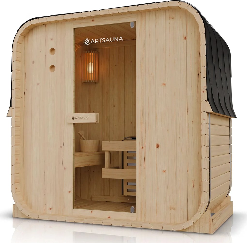 Artsauna Venkovní sauna Cube Nolvik Velikost: S