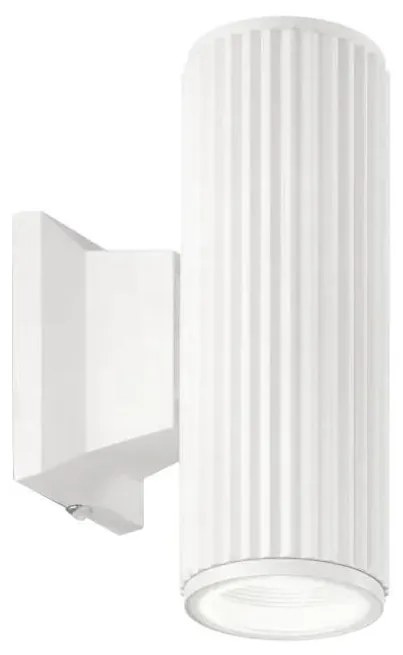 Ideal Lux - Venkovní nástěnné svítidlo BASE 2xGU10/28W/230V IP44 bílá