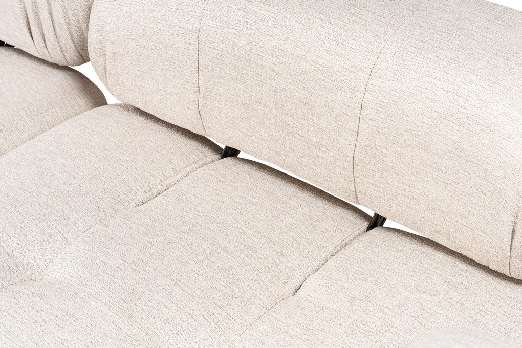 Hanah Home Čtyřmístná pohovka s pufem DOBLO světle hnědá 315 cm
