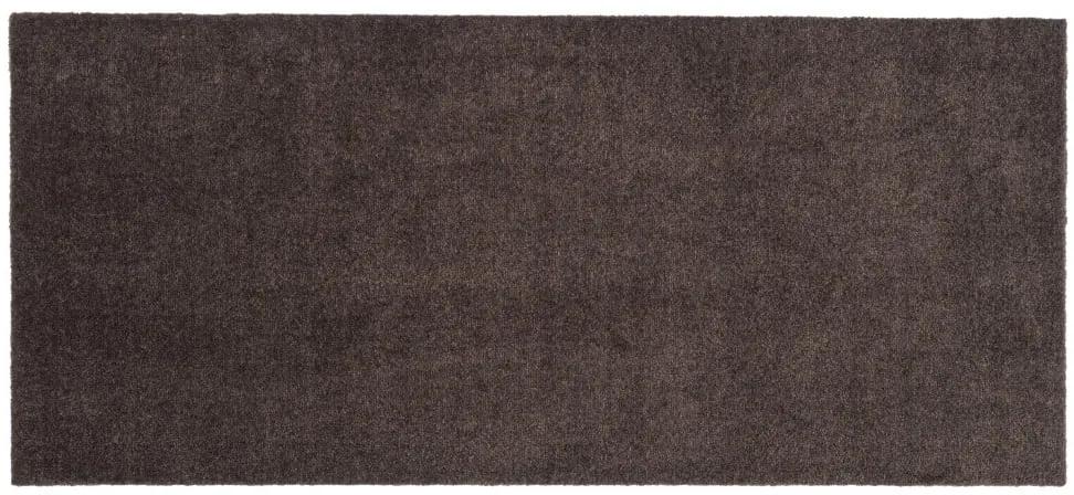Tmavě hnědá rohožka tica copenhagen Unicolor, 67 x 150 cm