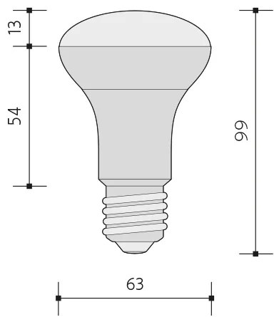 PANLUX LED REFLECTOR DELUXE světelný zdroj E27 8W  studená bílá