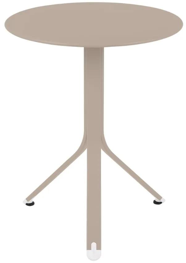 OnaDnes -20% Muškátově šedý kovový stůl Fermob Rest'O Ø 60 cm