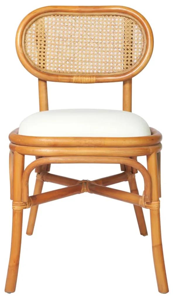 vidaXL Jídelní židle 6 ks světle hnědé plátno