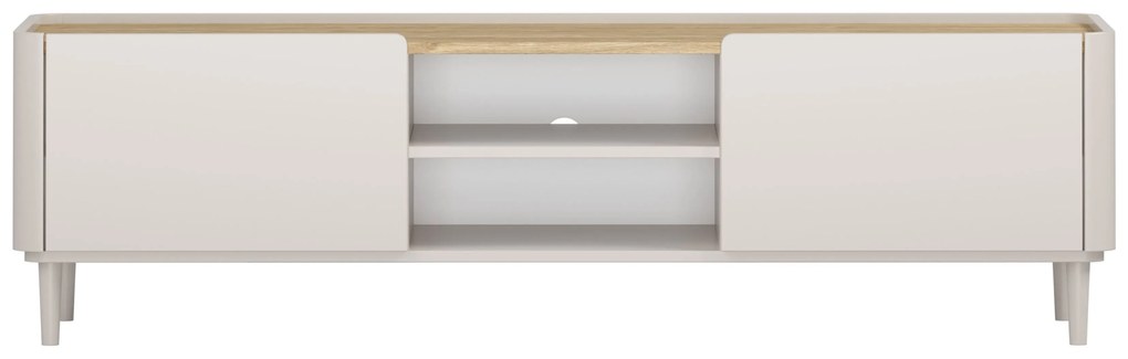 TV stolek Elivo 170 cm na nožkách - kašmírová / dub olejovaný