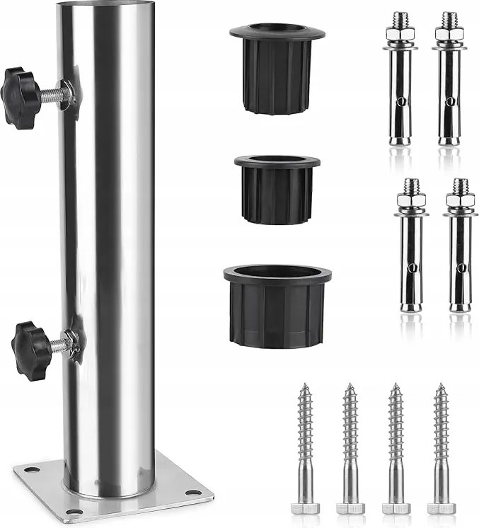 Základna Deštníku Stojan Na Deštníky nerezová ocel 30 cm 32/38/48 mm