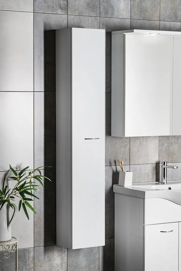 Aqualine Aqualine, ZOJA/KERAMIA FRESH skříňka vysoká 25x140x20cm, bílá, 51125