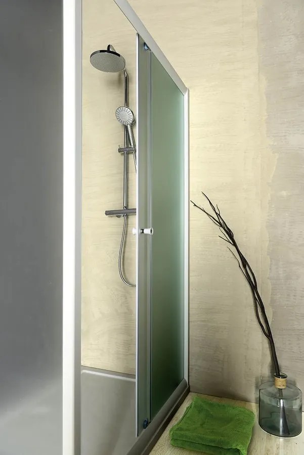 Aqualine, AMADEO posuvné sprchové dveře 1100 mm, sklo BRICK, BTS110