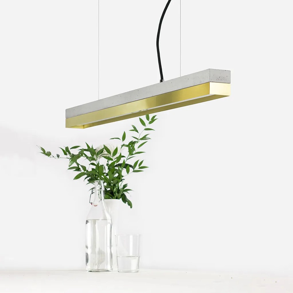 Designové lineární svítidlo z kvalitních materiálů C2 light 92 cm  Designové lineární svítidlo z kvalitních materiálů C2 light 92 cm Dekor: Mosaz,…