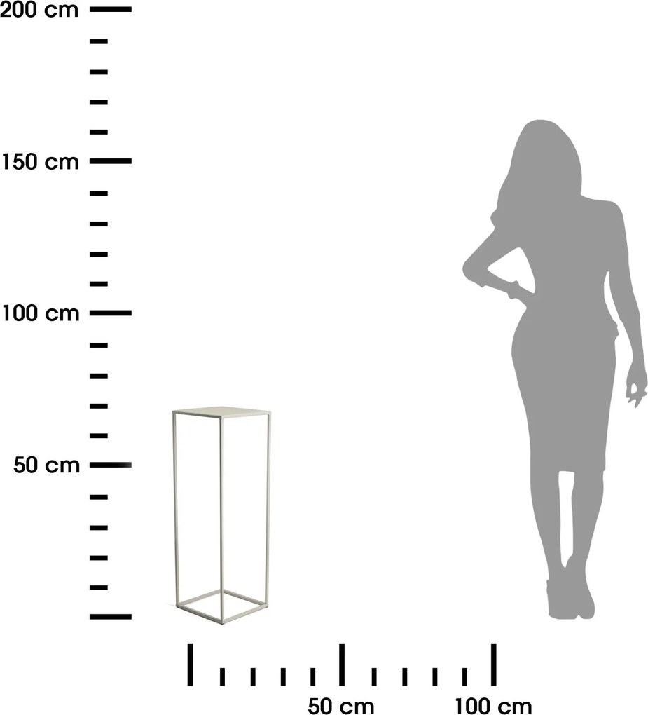 STOJAN NA KVĚTINÁČ SIMPLE 70X24X24 CM BÉŽOVÁ