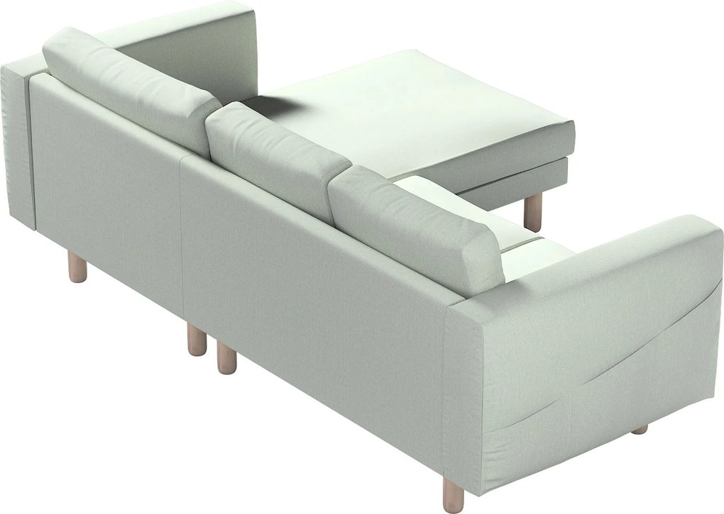 Potah na pohovku IKEA Norsborg 3-místná se šezlongem barva modrá látka pletený vzor
