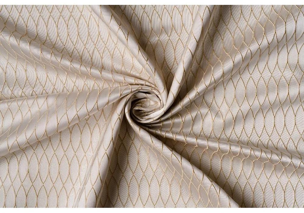 Béžovo-zlatý závěs 140x260 cm Lionel – Mendola Fabrics