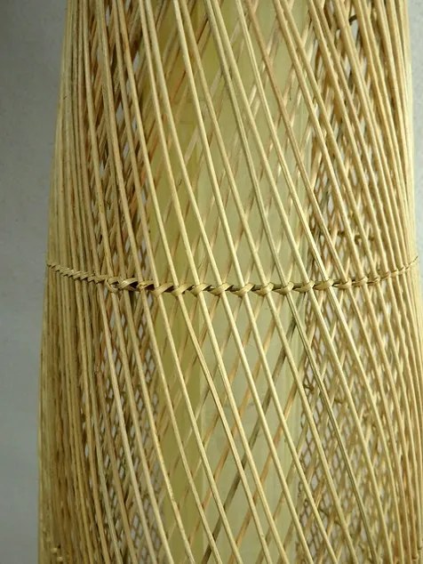 Stojací lampa RATAN natural, 150 cm, ruční práce, Indonésie