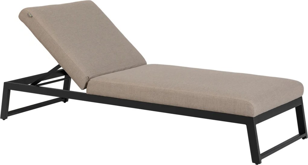 Doppler Melia LIKA-TEX® mocca - luxusní zahradní lehátko - Rozbalené zboží (N622)