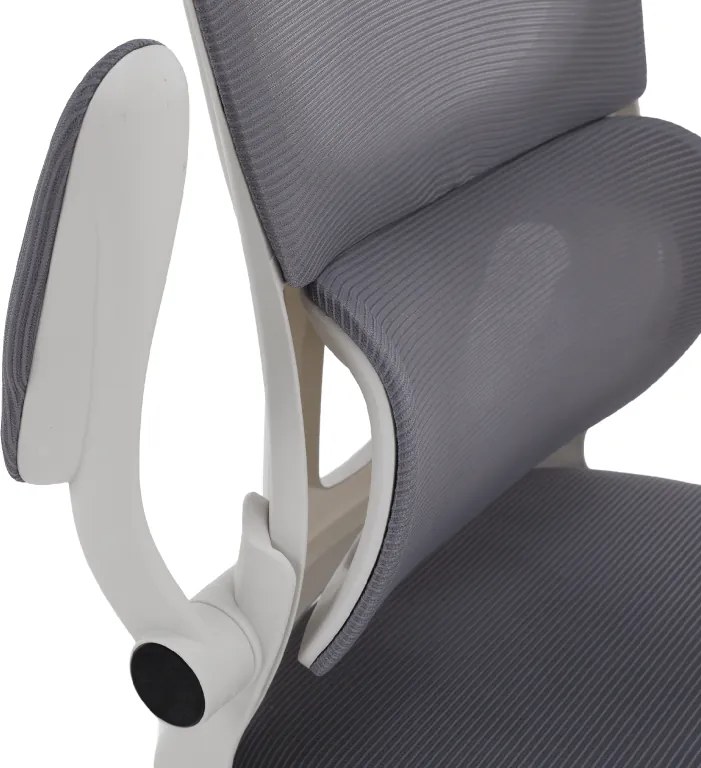 Ergonomická kancelářská židle IMPERIAL - šedá síťovina