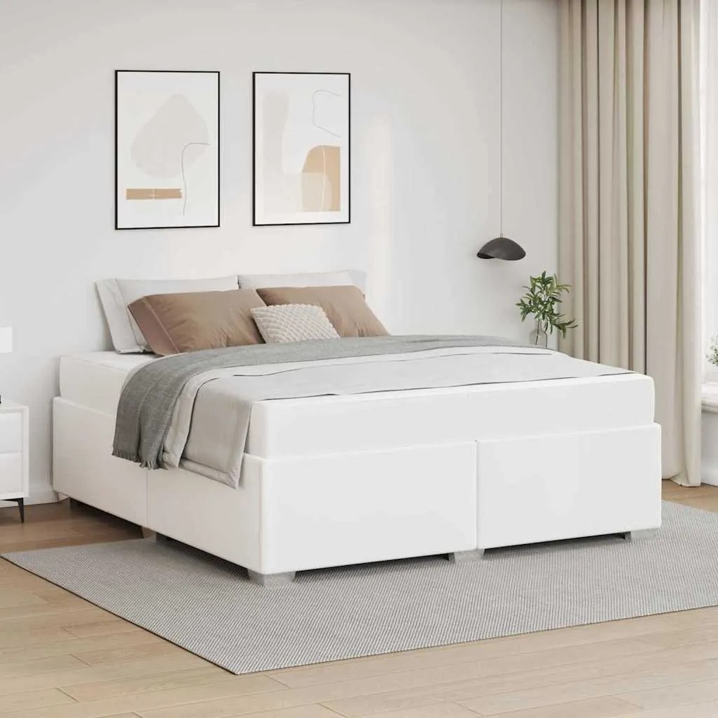 Rám postele Bílá 180 x 200 cm PVC 3399247