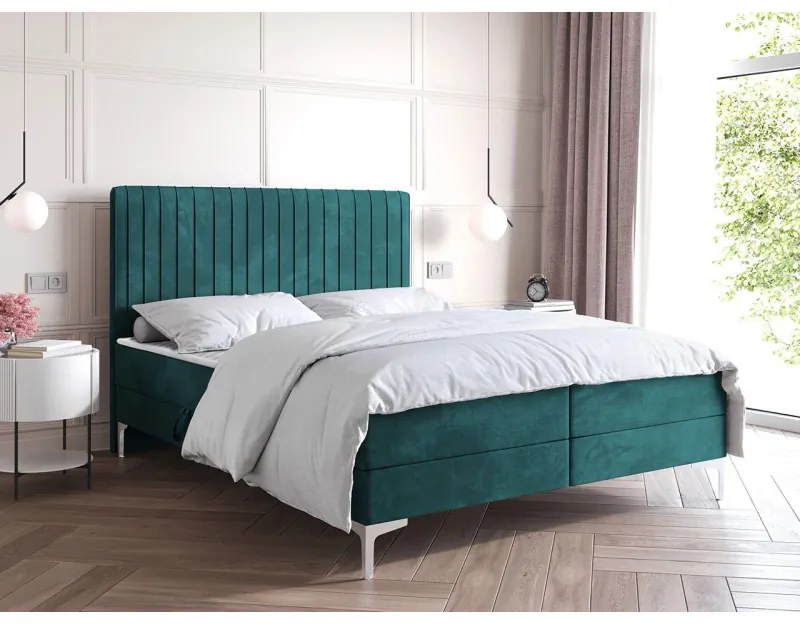 Kontinentální postel Panokin, Rozměr postele: 160 x 200 cm, Barva potahu:: Manila 16