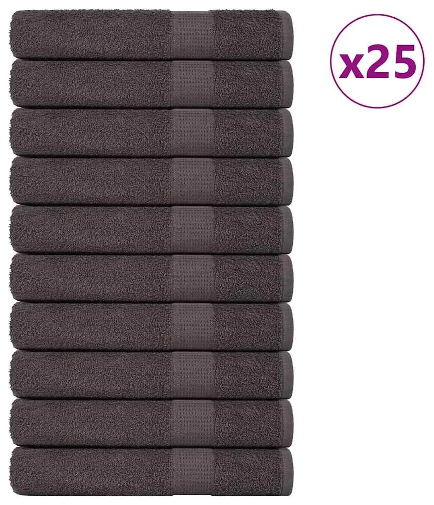 Ručníky FROGN 25 ks antracitové 100x200 cm 360 g/m² 136700