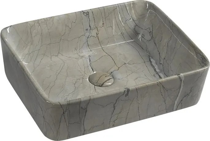 Sapho, DALMA keramické umyvadlo 48x13x38 cm, grigio, MM513