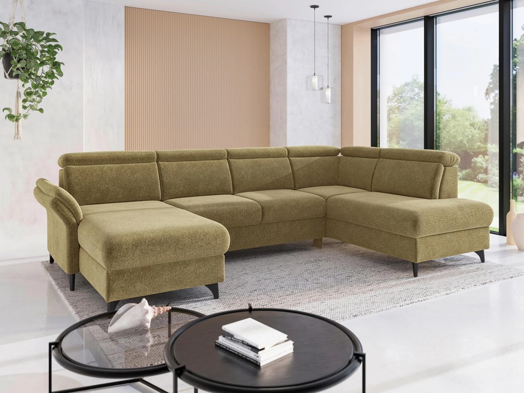 XXXLutz SEDACÍ SOUPRAVA, textil, olivově zelená Sit & More - Sedací soupravy - 0001440258B4