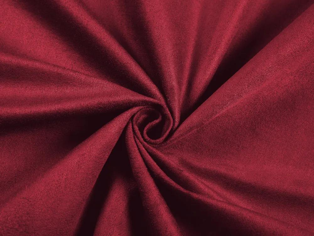 Biante Oválný ubrus/imitace broušené kůže Alcantara ALC-008 Vínově červený 140x160 cm