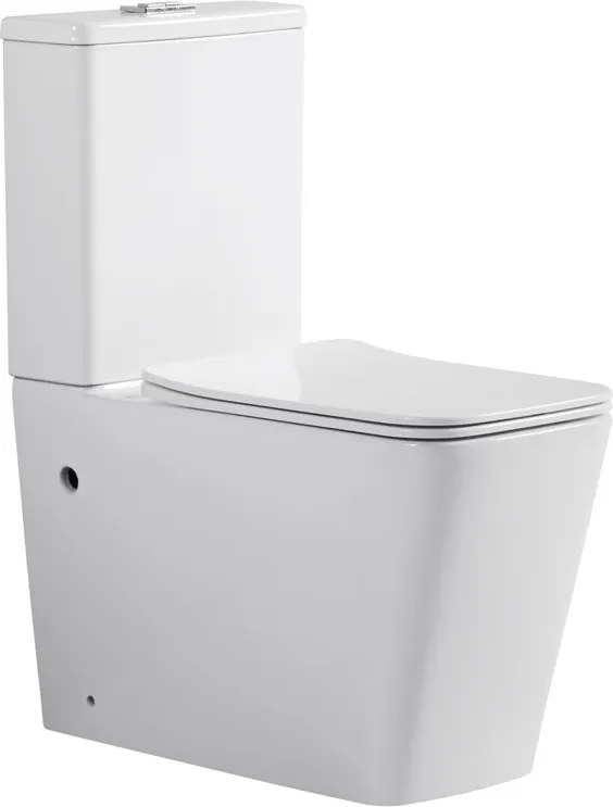 Erga Jotta, WC kombi mísa 640x365x820 mm, Rimless + toaletní sedátko, bílá lesklá, ERG-V03-JOTTA-RIM-WH