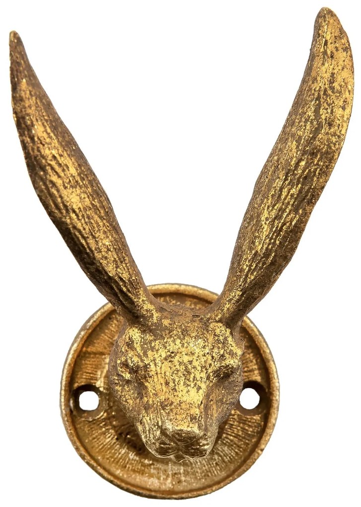Sass & Belle Zlatý věšák ve tvaru králíčka Rabbit Ears