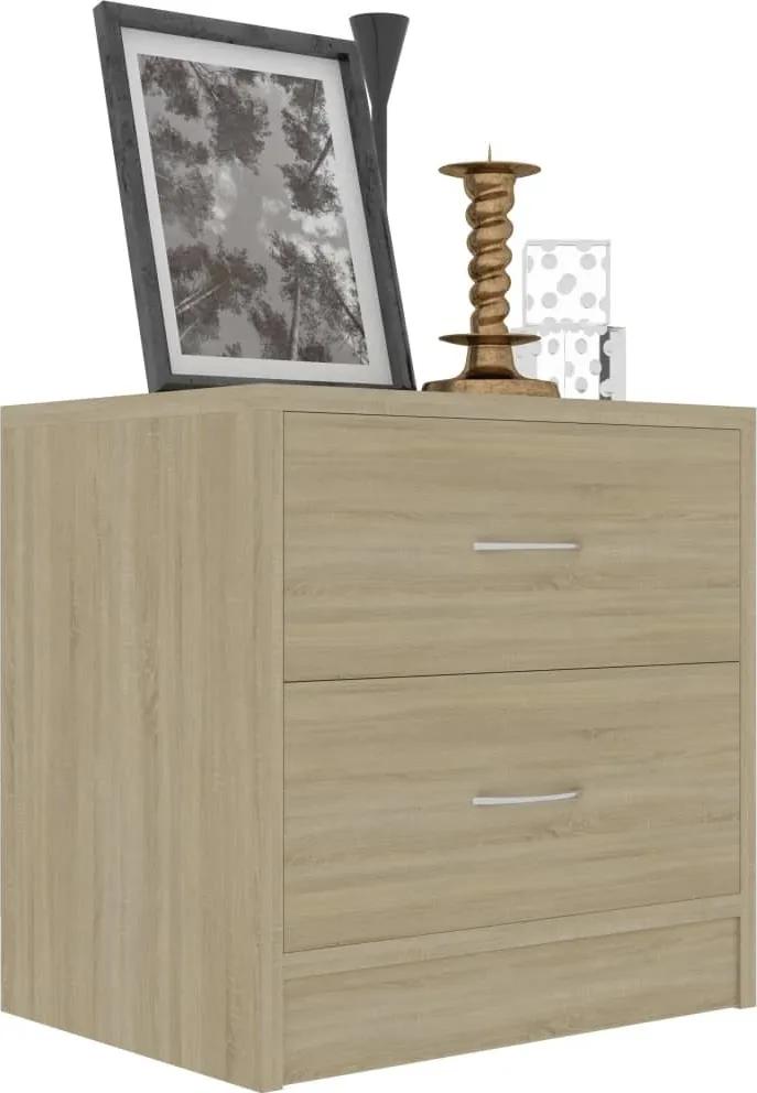 vidaXL Noční stolek 40 x 30 x 40 cm kompozitní dřevo [801041] Barva: hnědý dub