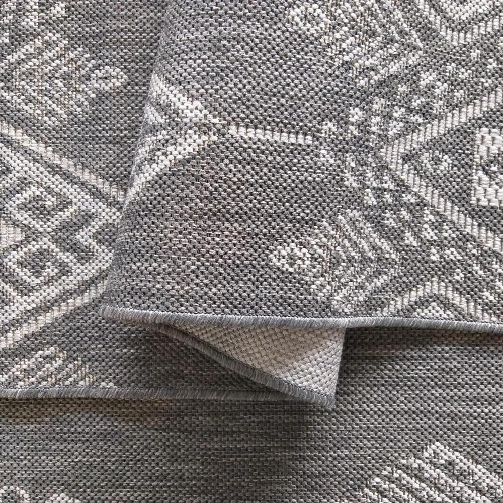Unikátní skandinávský koberec do obývacího pokoje šedé barvy Šířka: 200 cm | Délka: 290 cm