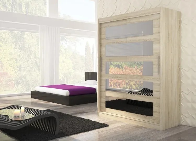 Skříň posuvná se zrcadlem MURANI 150