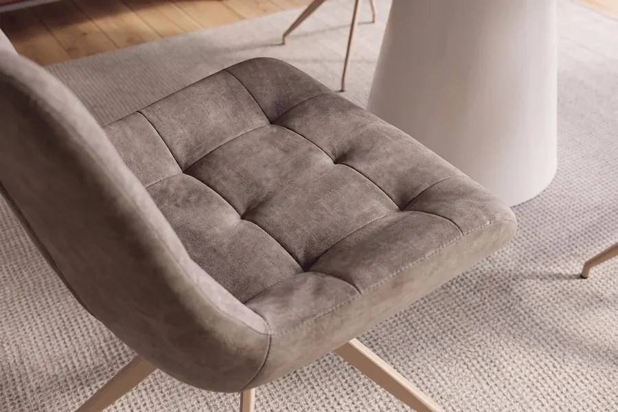 Designová židle Amiyah taupe / béžová
