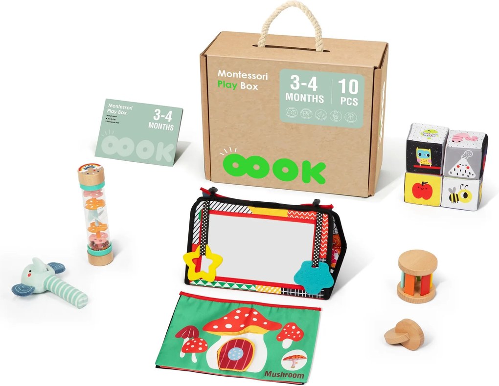Mamido montessori edukační box pro děti 3-4 měsíce