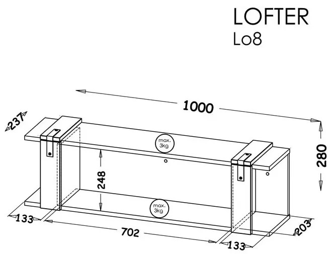 Dolmar Obývací sestava Lofter 3