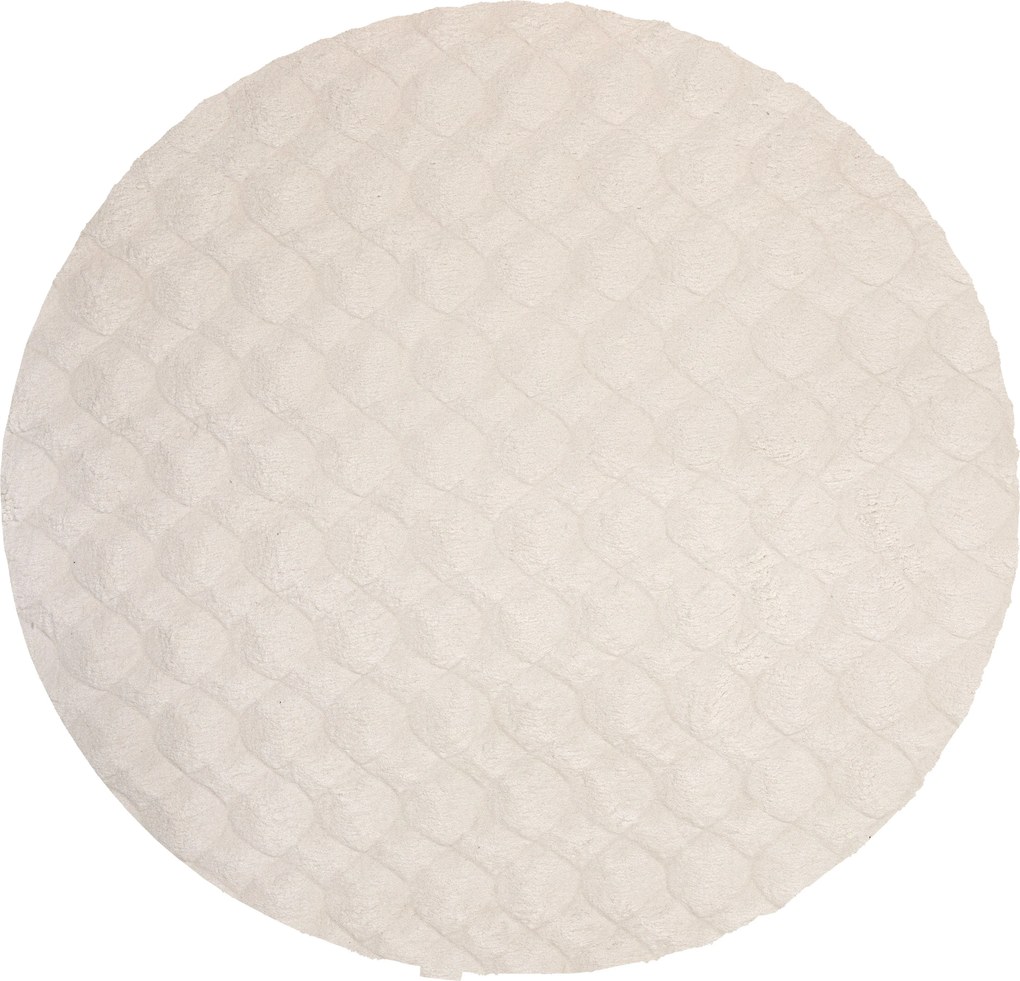 Obsession, Kusový koberec Diamond Cut 800 Cream kruh, 200x200 (průměr) kruh, béžová, ložnice