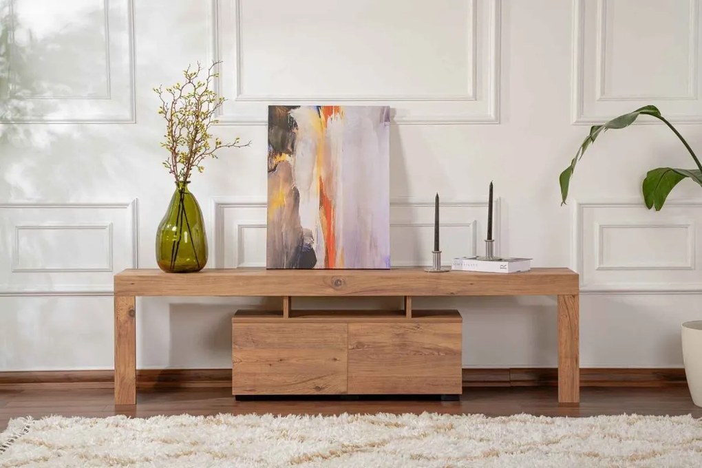 Designový TV stolek Kalina 180 cm atlantská borovice