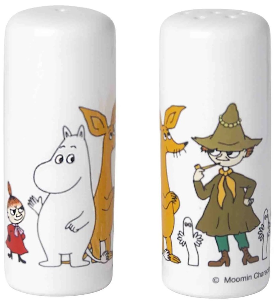 Pluto Design Solnička s pepřenkou Moomin Friends, multi barva, keramika