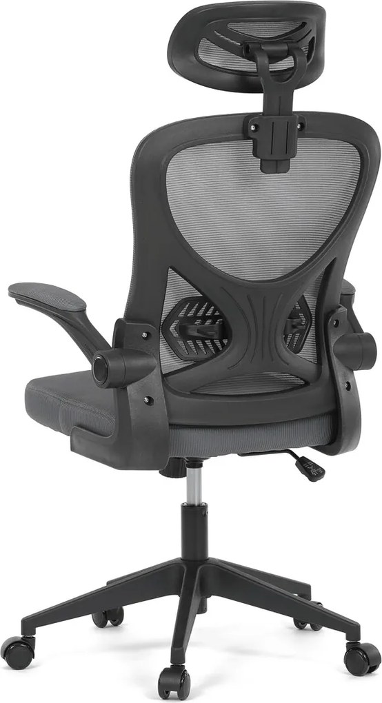Ergonomická kancelářská židle ALEXANDRE - šedá síťovina