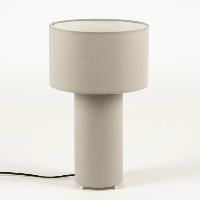 Stolní textilní lampa André Grey