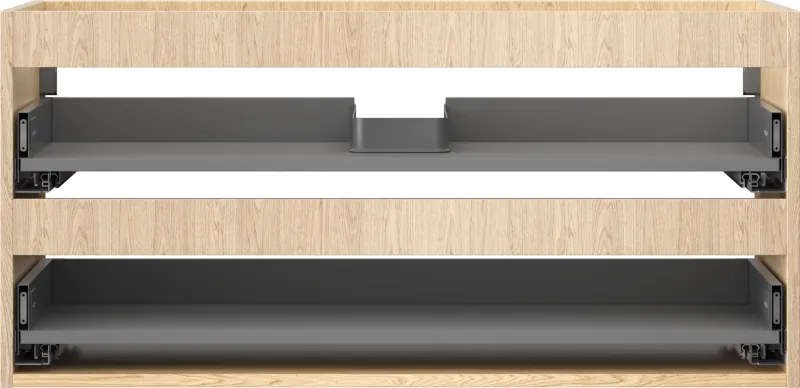 Mexen Box-A, závěsná skříňka 100 cm, 2 zásuvky, dub, 91AX0-1000-470-2-81