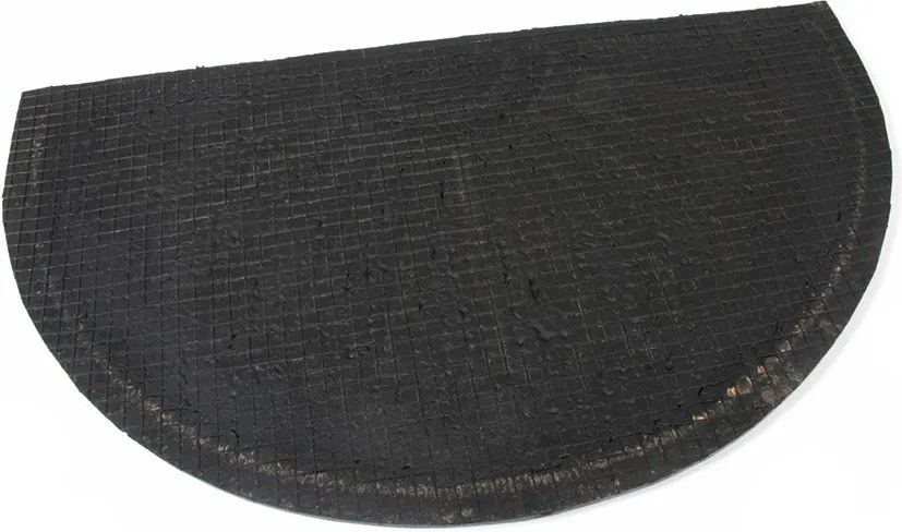 Kokosová čistící venkovní vstupní půlkruhová rohož Rays, FLOMAT - délka 45 cm, šířka 75 cm a výška 2,2 cm