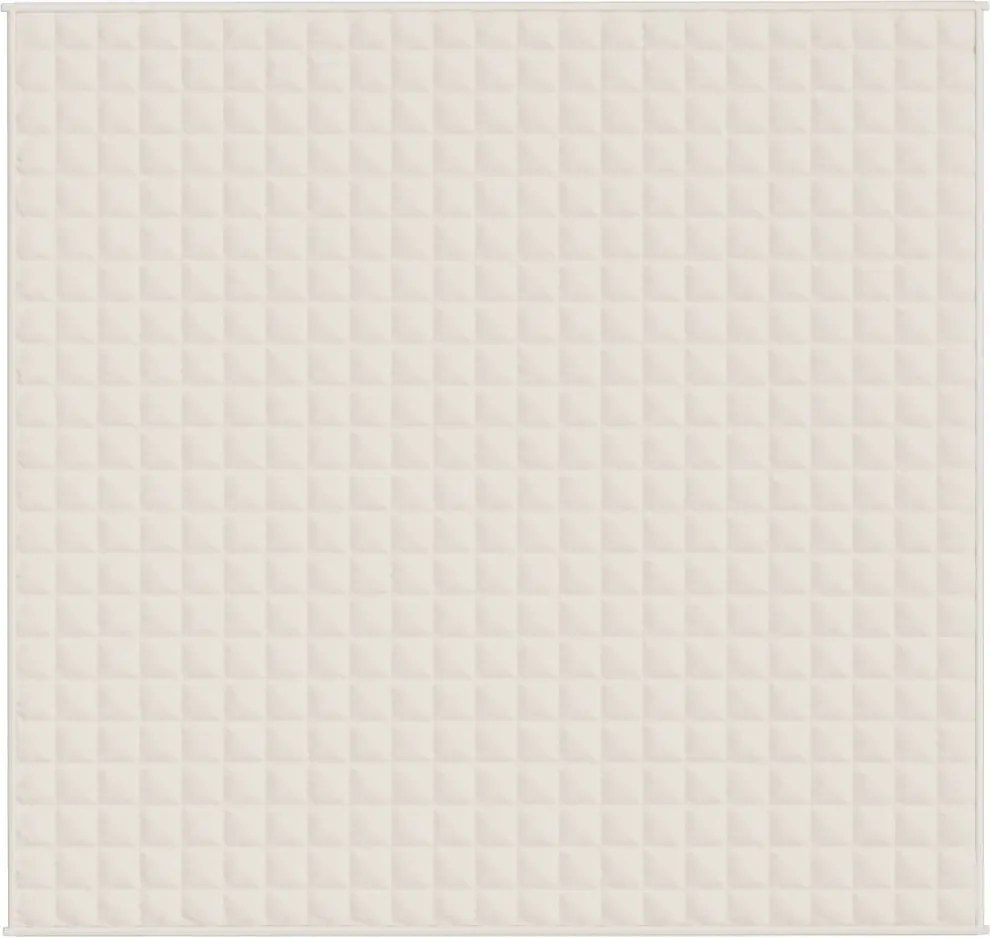 Zátěžová deka světle krémová 220 x 240 cm 15 kg textil 3154828